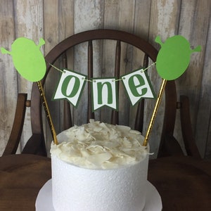 Shrek Inspired "one" or "two" Banner and Cake Topper. This Wanted Ogre ...