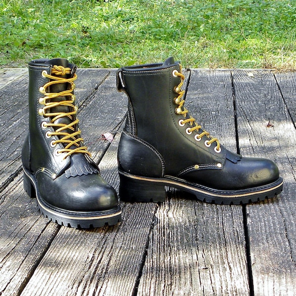 Logger Boots - Etsy