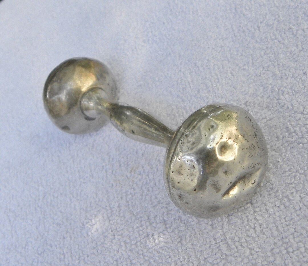 ANTIQUE USA 1950's WEB Sterling Silver Baby Rattle/teether - Etsy