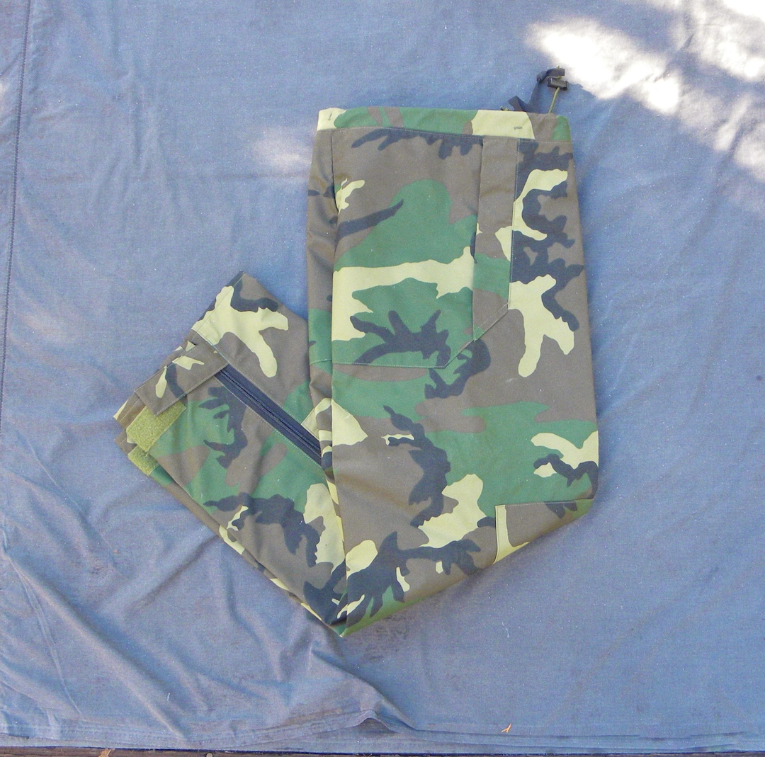 Vintage US Military G1 ECW Woodland Camo BDU Trousers Extended Cold ...