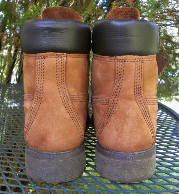 TIMBERLAND Nubuc Leather WORK Boots - Rust Brown Lace… - Gem