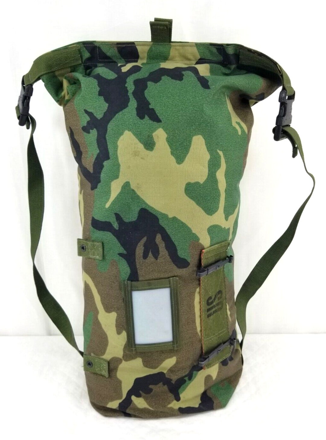 Vintage USGI Issue Woodland CAMOUFLAGE Gear Cover Bag -protective ...