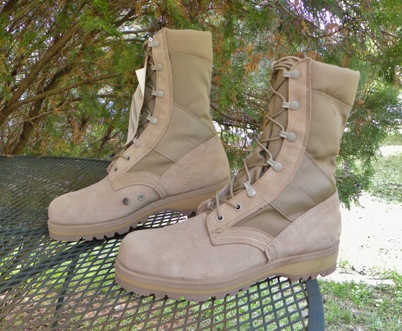 Vintage NOS US Military Issue Combat Field Boots -Hot… - Gem