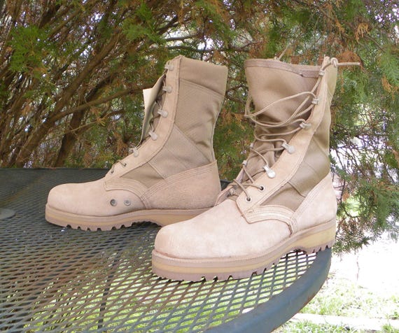 Vintage NOS US Military Issue Combat Field Boots -Hot… - Gem