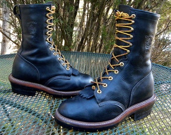 Vintage Work Boots | Etsy