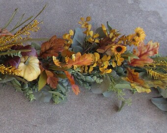 Fall Greenery Garland Fall Leaf Table Decor Thanksgiving | Etsy