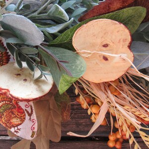 Fall Harvest Garland Pumpkin Table Decor Fall Centerpiece Turkey ...