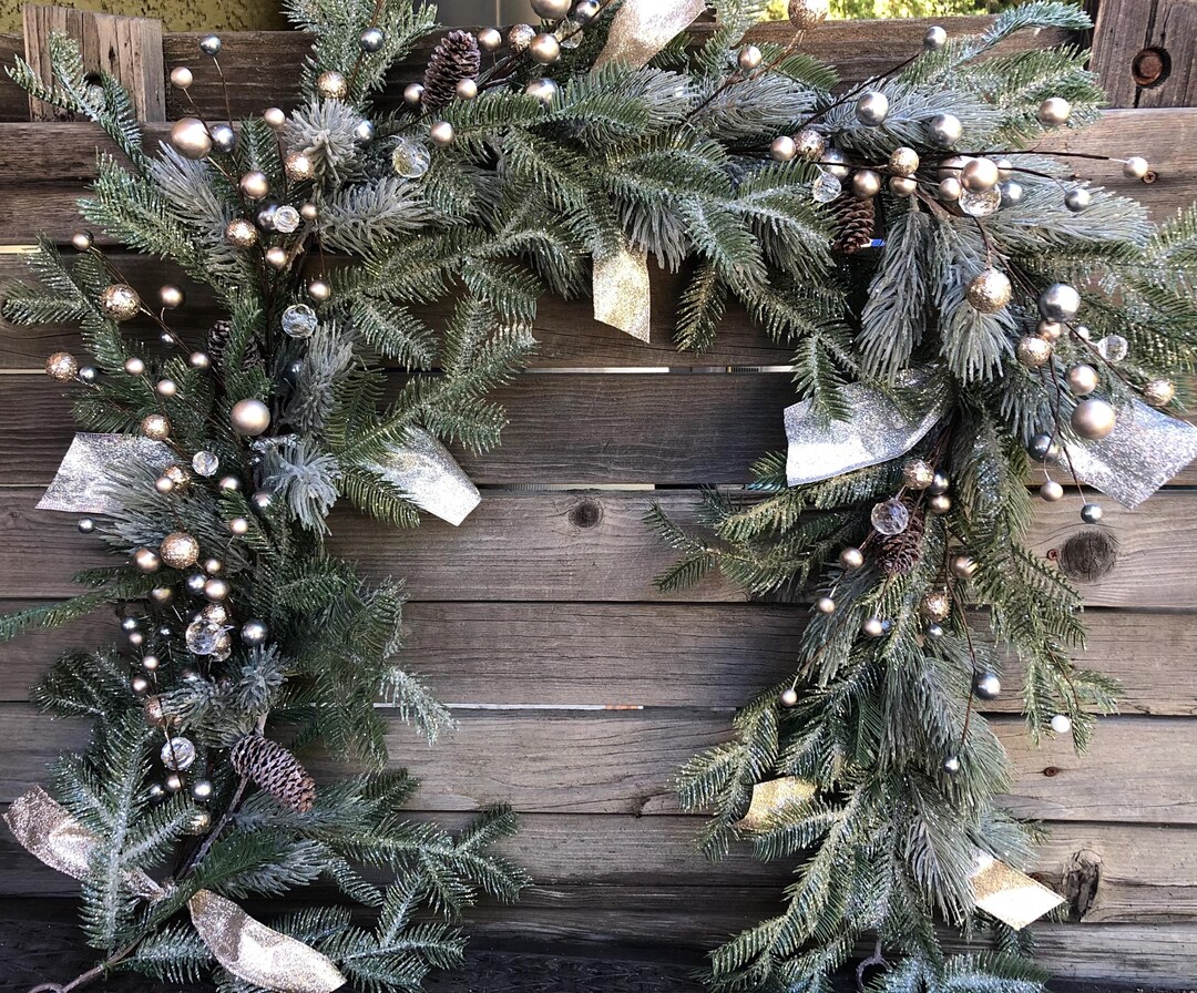 Christmas Garland Winter Garland Snowy Pine Garland Winter Table Decor ...