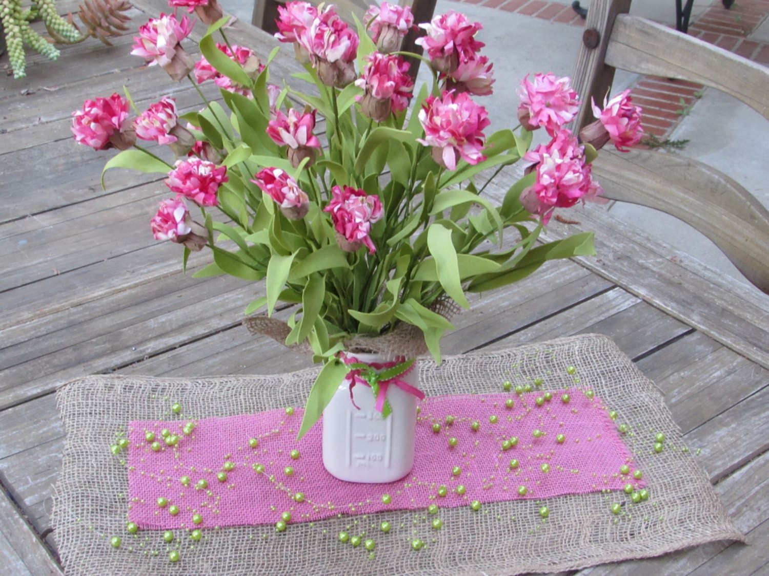Spring Floral Arrangement Spring Table Decor Spring Centerpiece Pink ...