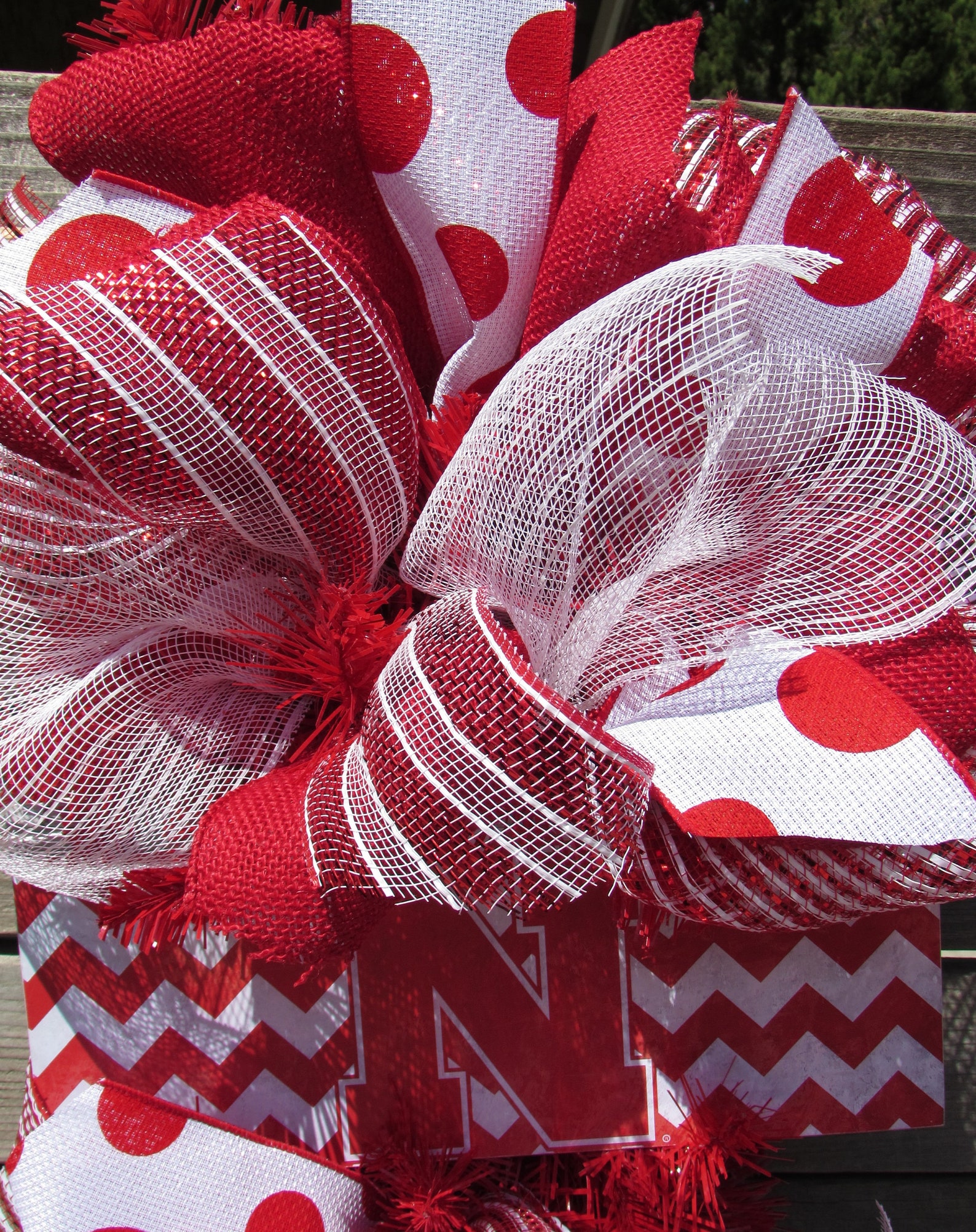 24 Nebraska Wreath University of Nebraska Door Decor - Etsy