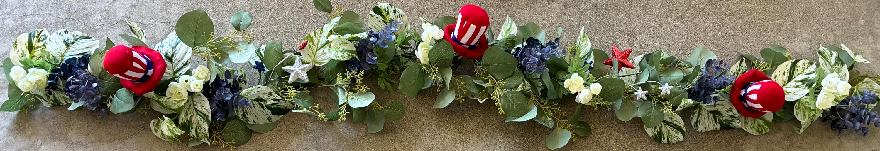 4th of July Garland Fourth of July Centerpiece 4th Independence Table ...