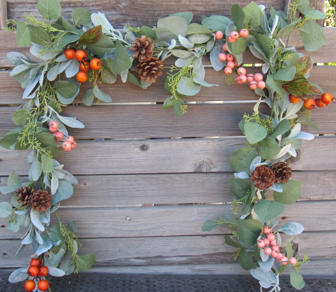 Fall Greenery Garland Fall Table Decor Thanksgiving Centerpiece Fall ...