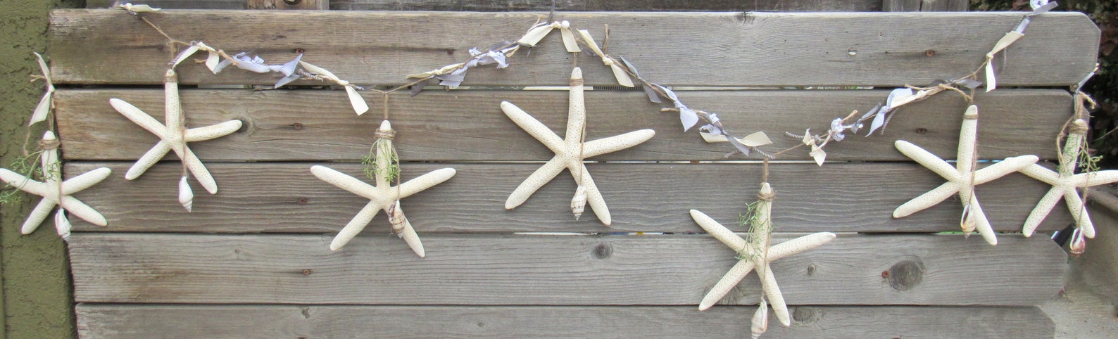 Starfish Garland Seashell Garland Beach Swag Seashell Mantel - Etsy