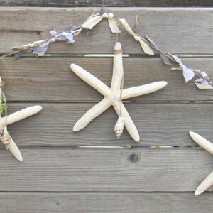 Starfish Garland Seashell Garland Beach Swag Seashell Mantel Swag ...