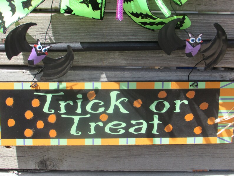 Halloween Door Decor Trick or Treat Door Decor Spider Web Door - Etsy