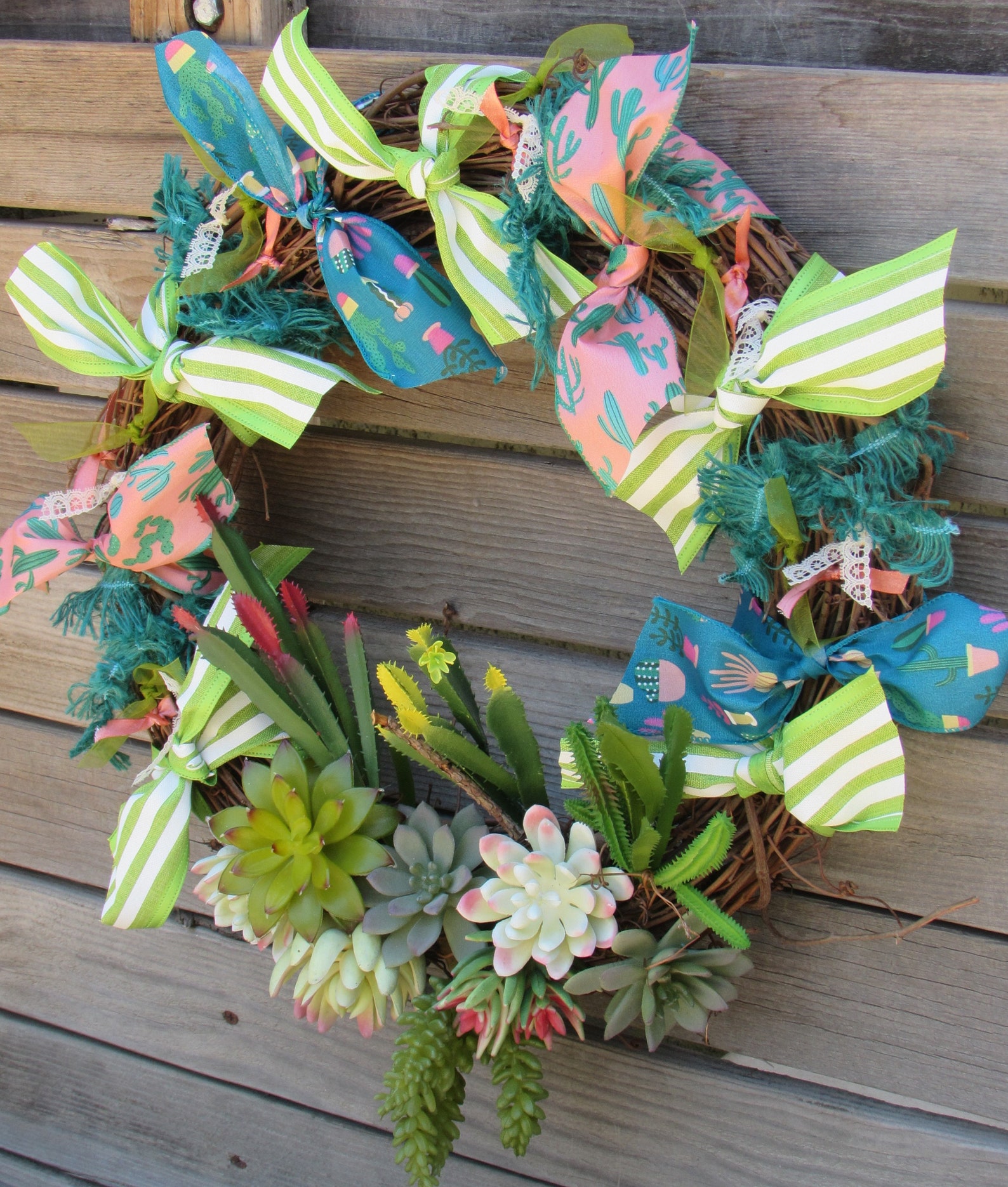 18 Succulent Wreath Cactus Wreath Desert Wreath - Etsy