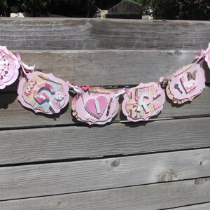 Girl Paper Banner Stampin up Girl Banner Baby Shower Banner Girl Room ...