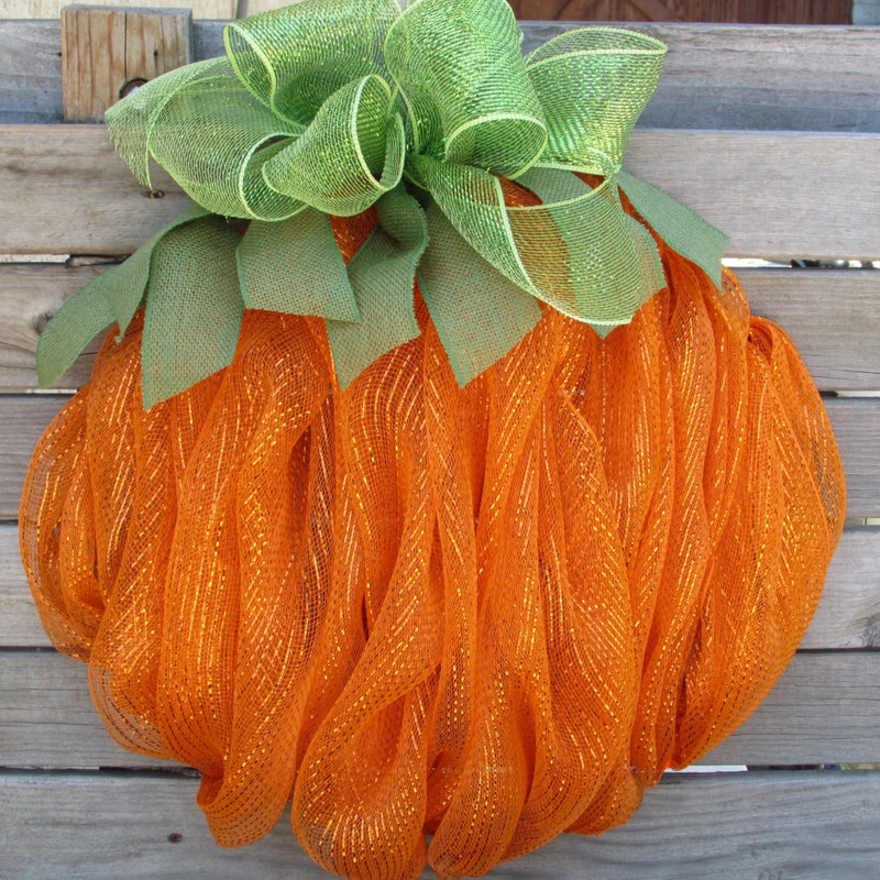 Pumpkin Wreath - Etsy