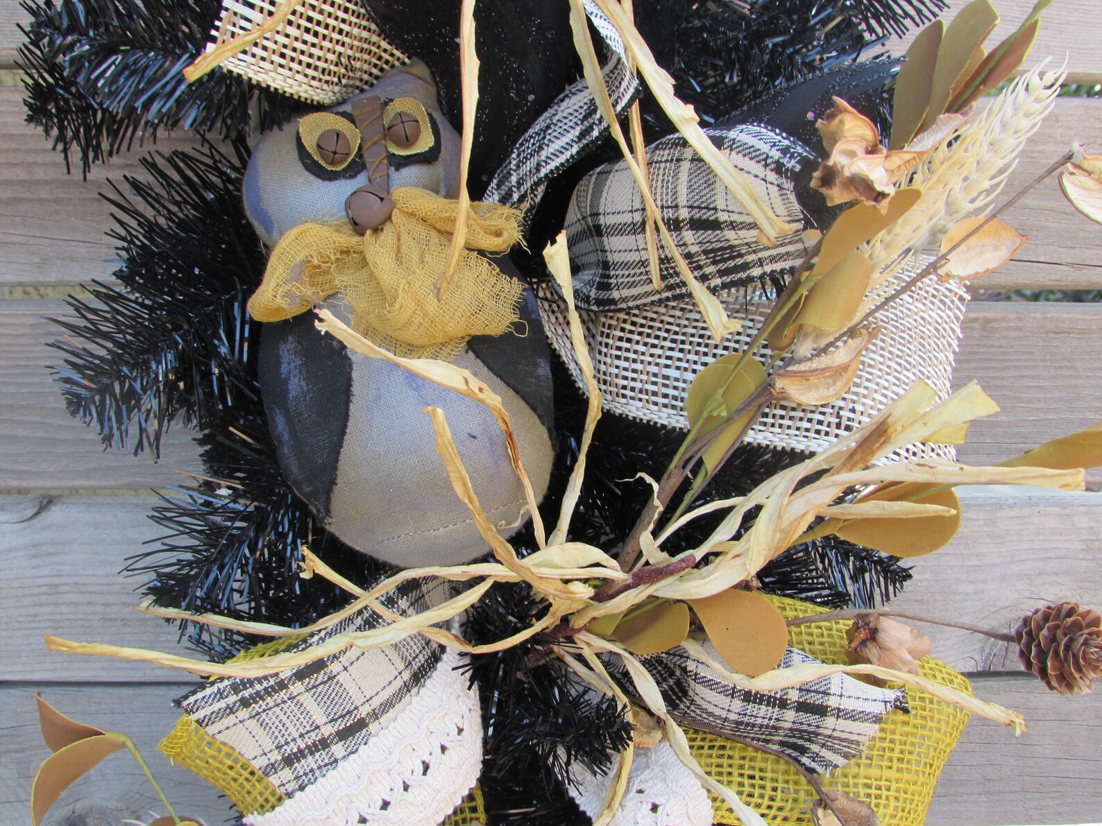 Fall Owl Wreath Owl Halloween Wreath Fall Halloween Door Decor - Etsy