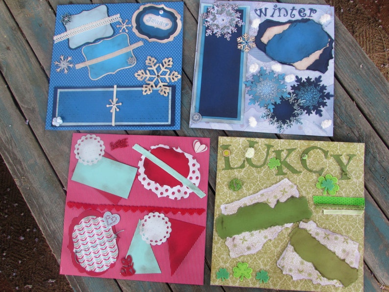 Pre-made Scrapbook Handmade Scrapbook Stampin up Scrapbook 12" X 12 ...