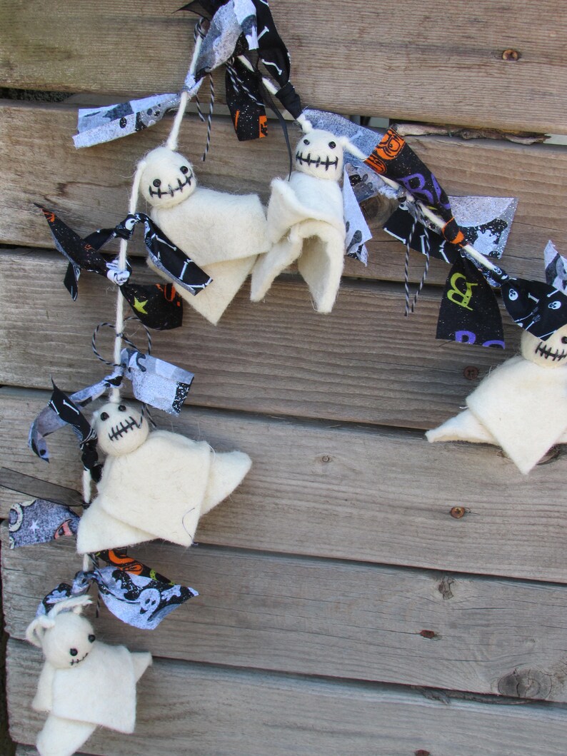 6ft Ghost Garland Halloween Garland Ghost Decor Halloween Decor Boo ...
