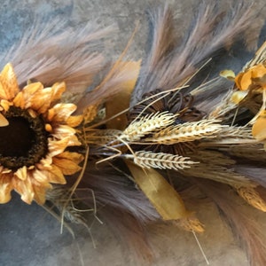 Fall Wheat Garland Thanksgiving Garland Pumpkin Table Swag Fall ...