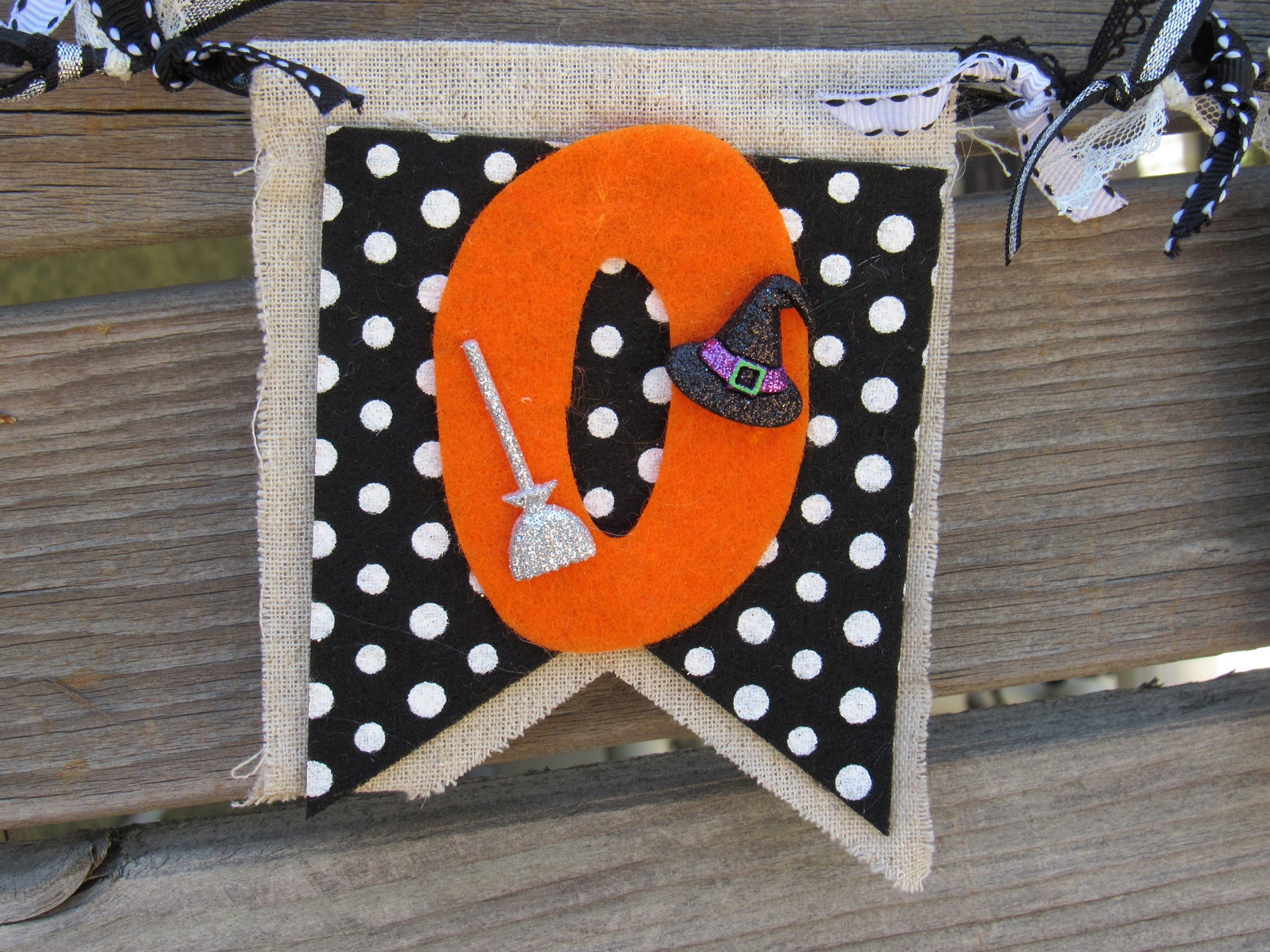 Halloween Pennant Banner Boo Garland Black Orange Ghost Boo - Etsy