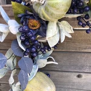 Fall Garland Fall Pumpkin Table Decor Fall Eucalyptus Mantel Swag ...