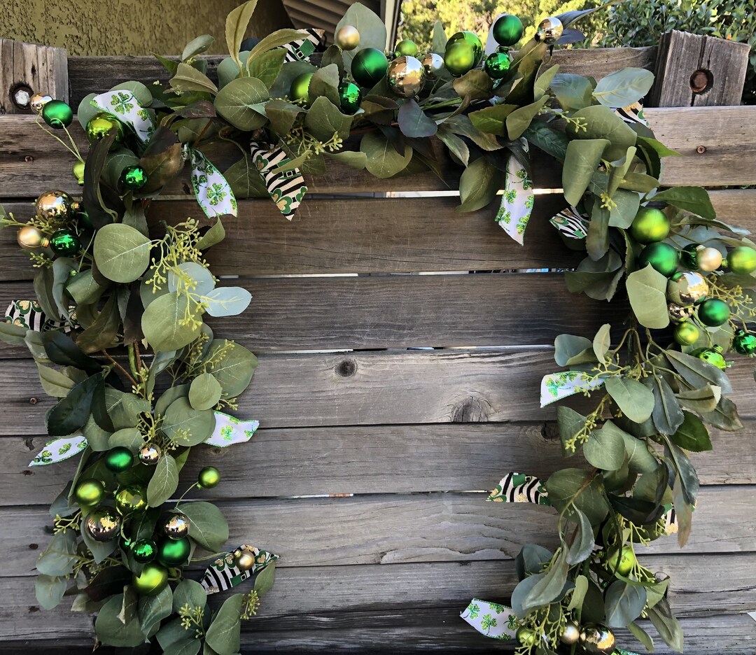 St. Patrick's Day Garland St Patricks Day Swag St Pats Mantel Swag St ...