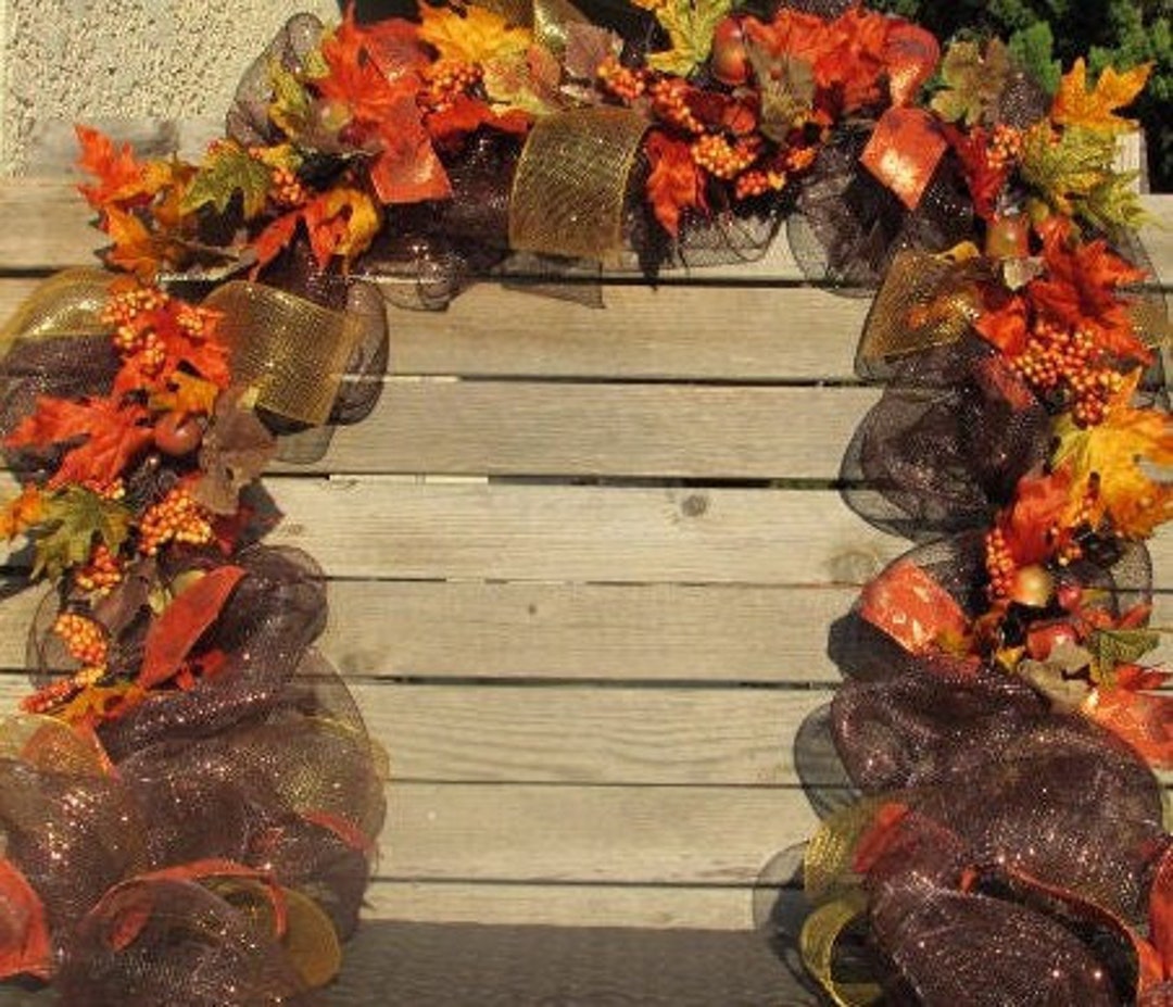 Fall Garland Thanksgiving Table Decor Fall Swag Fall Door Decor Fall ...