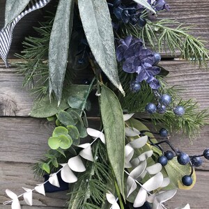Winter Garland Winter Berry Garland Winter Eucalyptus Swag Winter ...