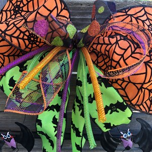 Halloween Door Decor Trick or Treat Door Decor Spider Web Door Decor ...