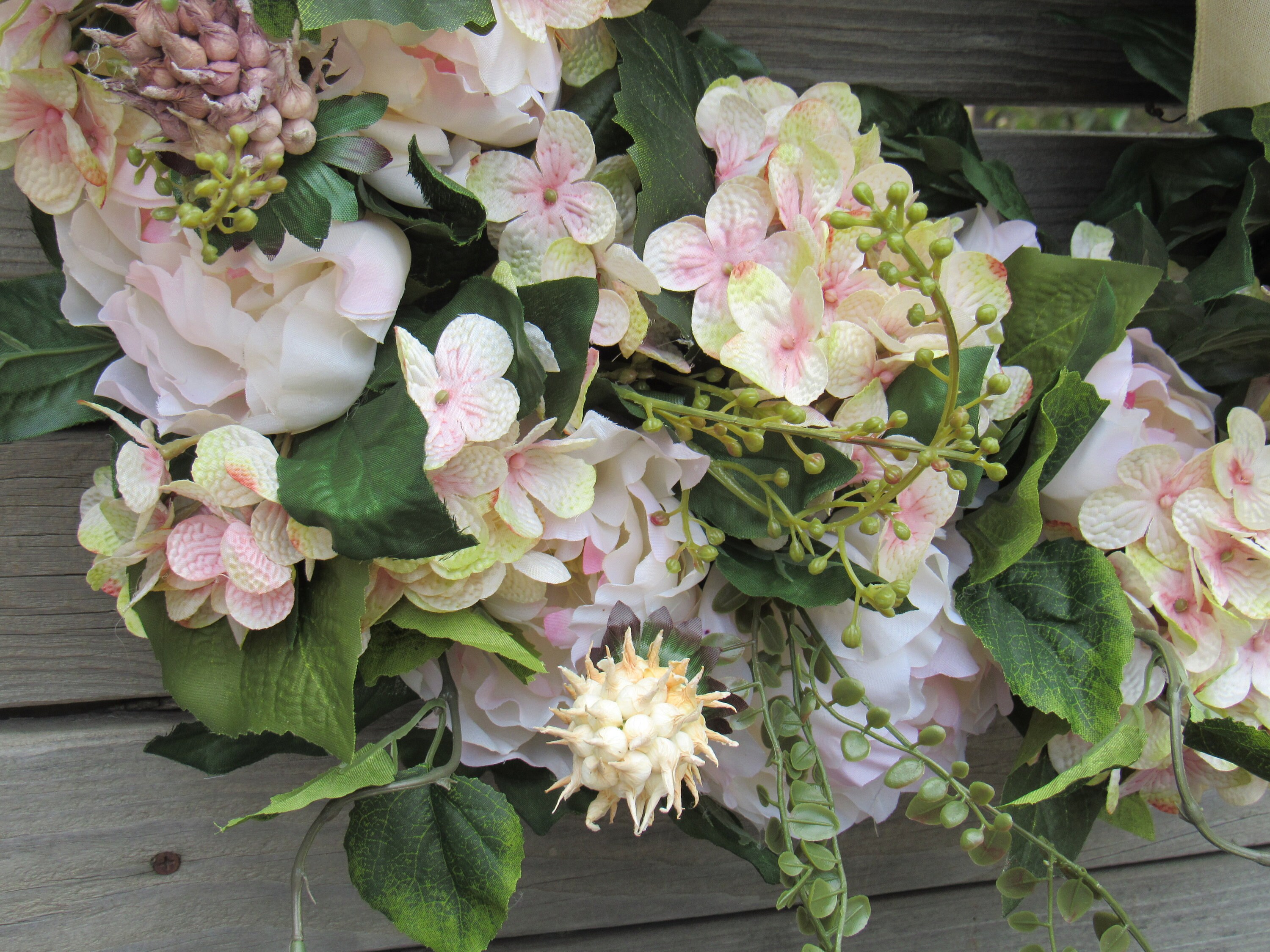Hydrangea Wreath Peony Door Decor Summer Wreath Spring Door | Etsy