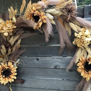 Fall Wheat Garland Thanksgiving Garland Pumpkin Table Swag Fall ...