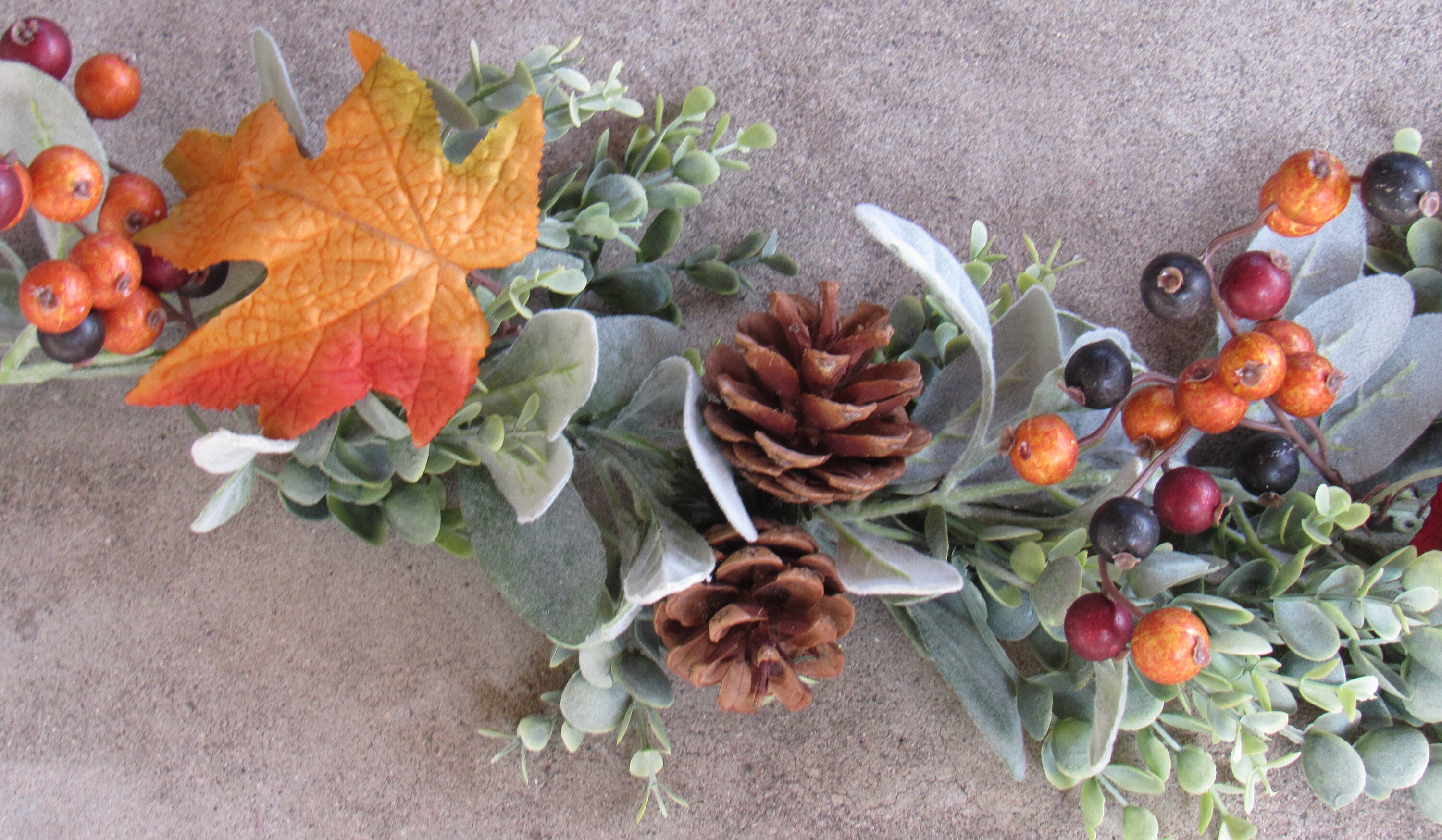 Fall Greenery Garland Fall Leaf Table Decor Thanksgiving | Etsy