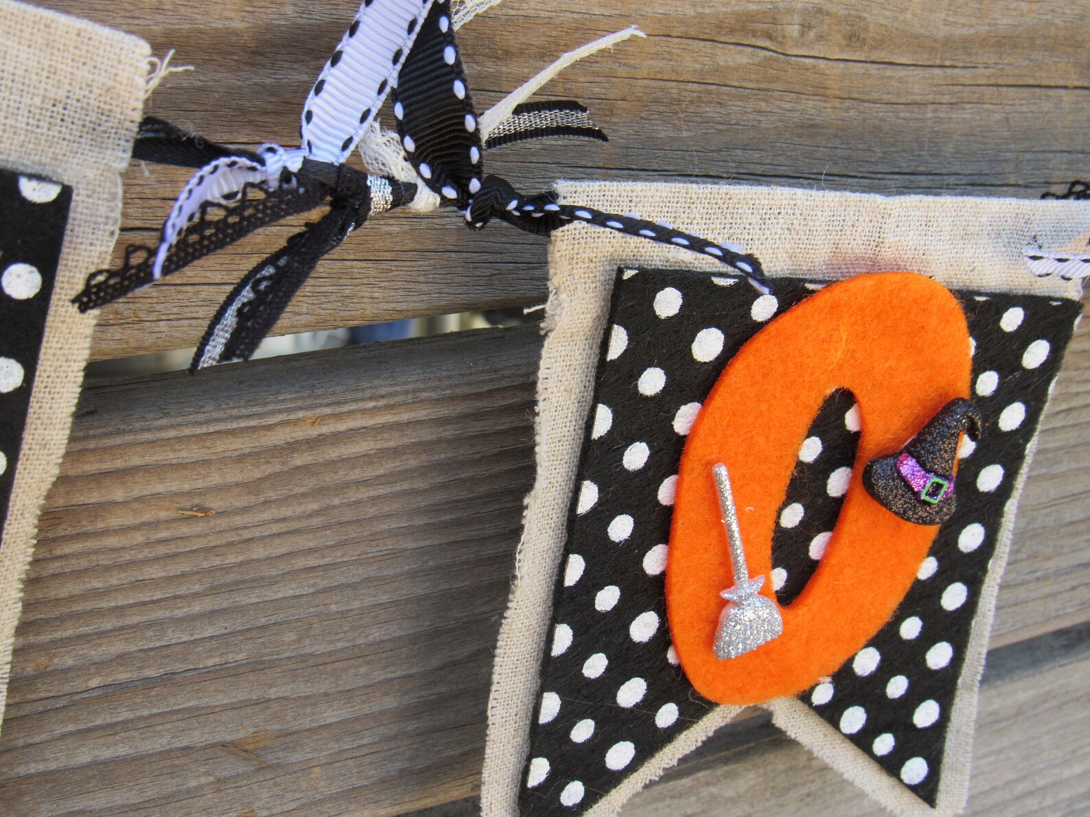 Halloween Pennant Banner Boo Garland Black Orange Ghost Boo - Etsy