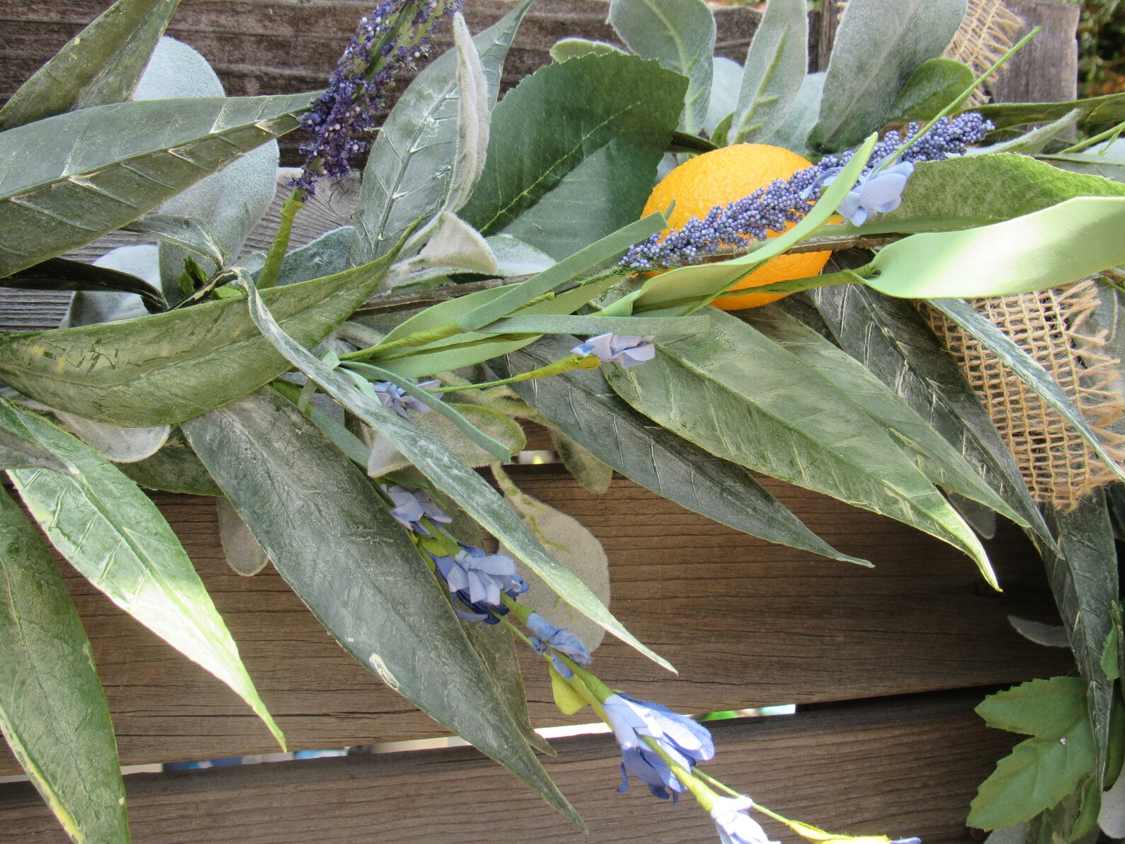 Lemon Lavender Garland Lemon Lamb's Ear Swag Lemon Bay Leaf Lemon ...