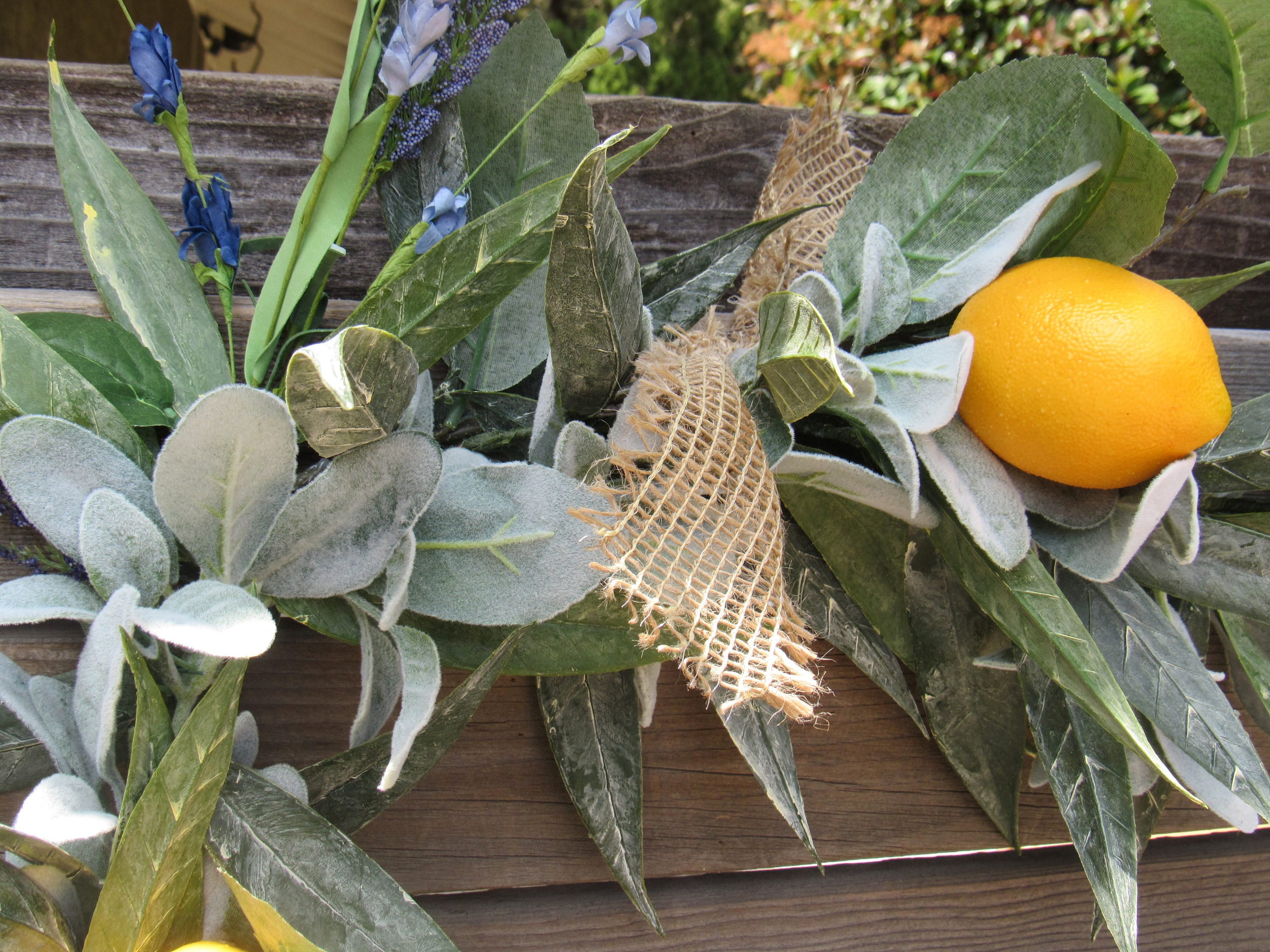 Lemon Lavender Garland Lemon Lamb's Ear Swag Lemon Bay Leaf Lemon ...