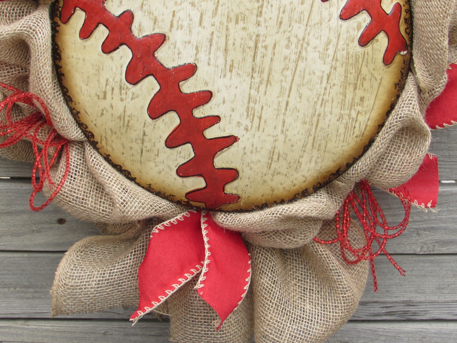 24 Baseball Wreath Baseball Burlap Wreath Sports Wreath - Etsy