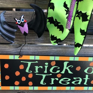 Halloween Door Decor Trick or Treat Door Decor Spider Web Door Decor ...
