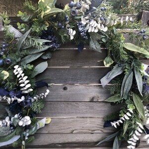 Winter Garland Winter Berry Garland Winter Eucalyptus Swag Winter ...