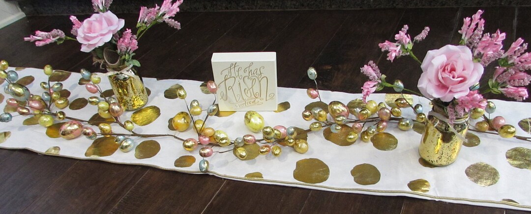 Easter Table Centerpiece Religious Easter Table Decor He Has Risen ...