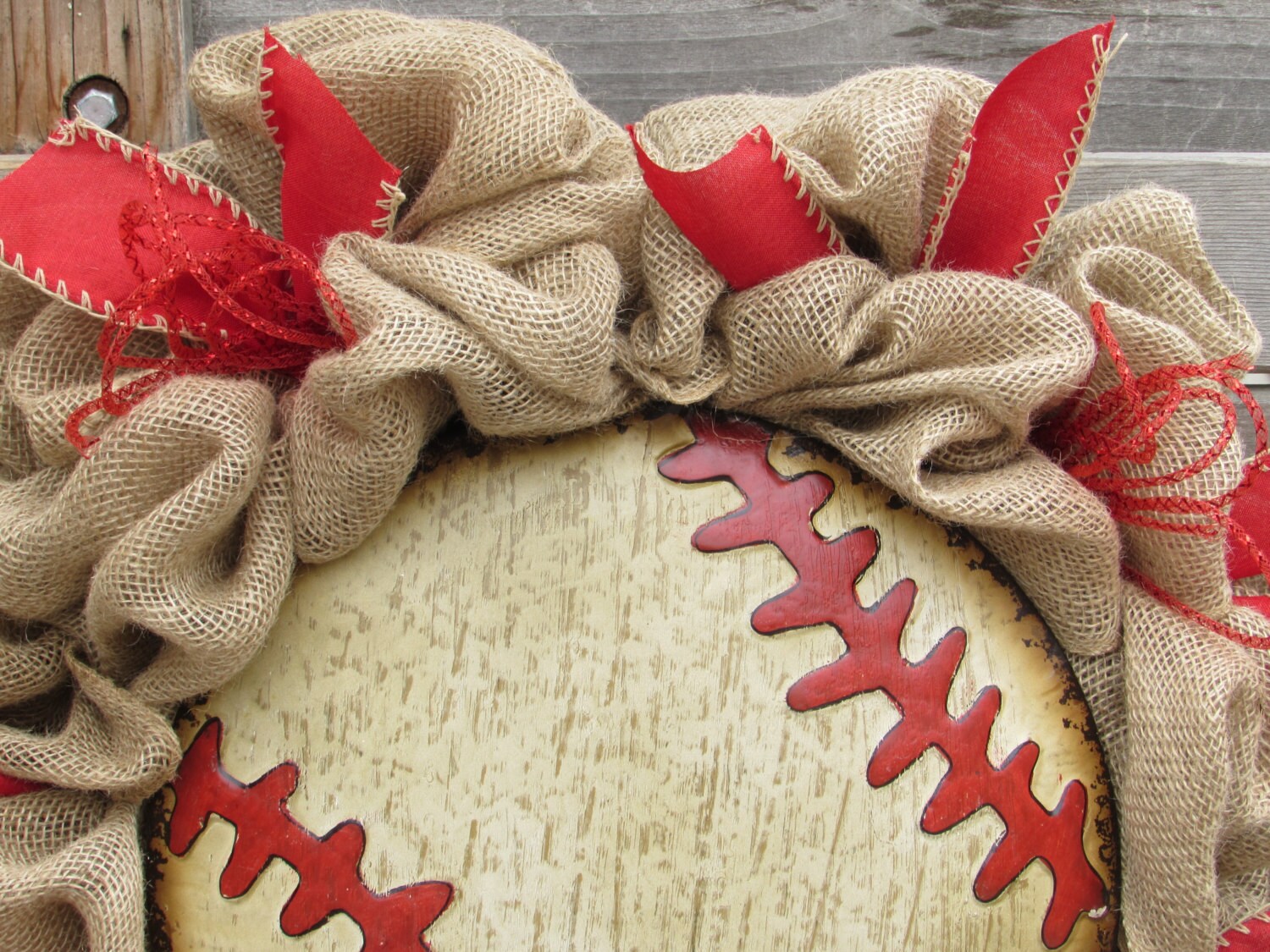 24 Baseball Wreath Baseball Burlap Wreath Sports Wreath - Etsy