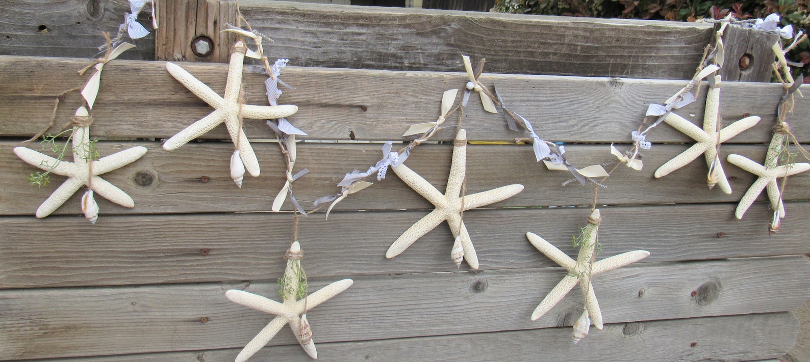 Starfish Garland Seashell Garland Beach Swag Seashell Mantel - Etsy