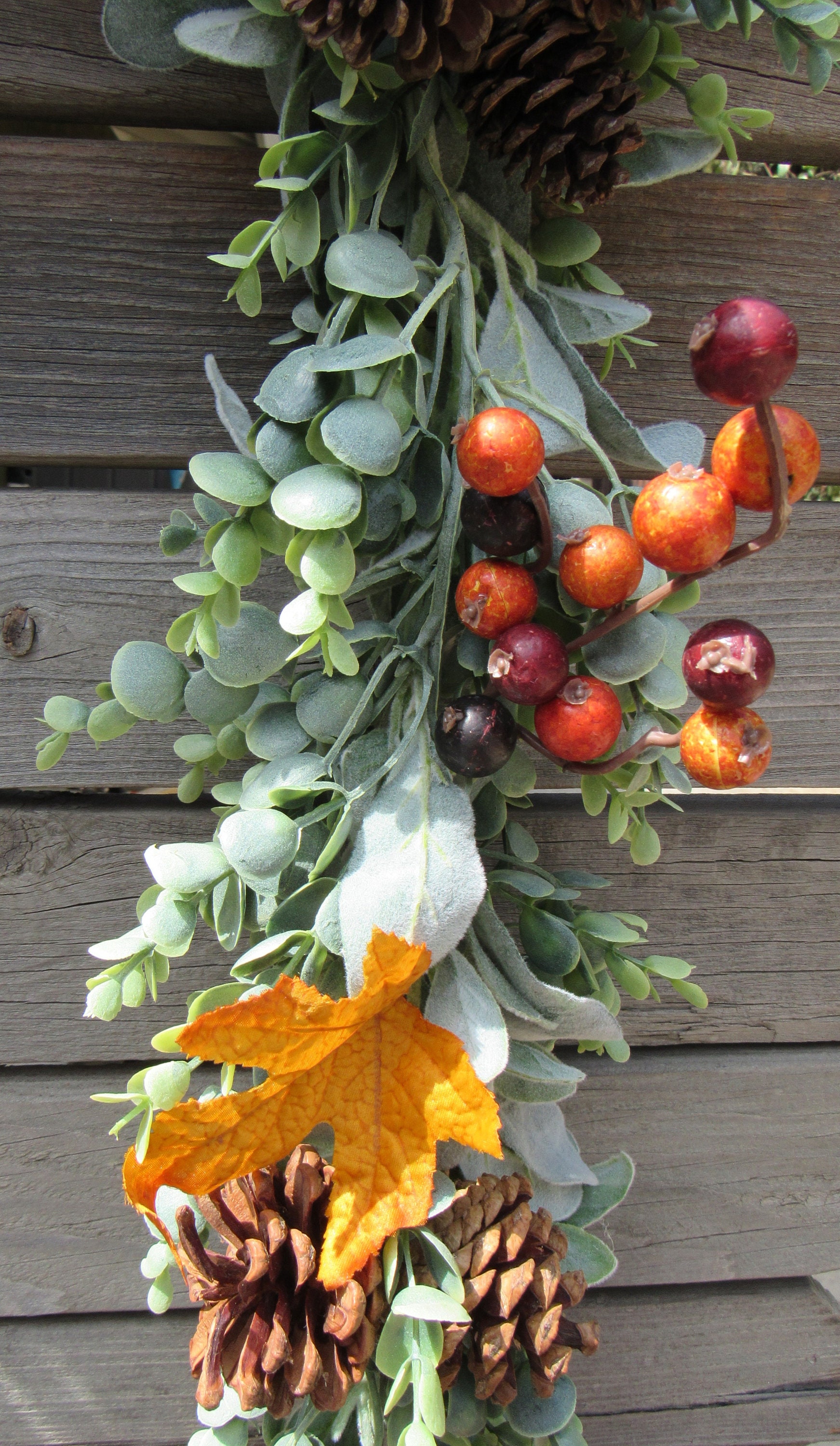 Fall Greenery Garland Fall Leaf Table Decor Thanksgiving | Etsy