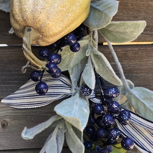 Fall Garland Fall Pumpkin Table Decor Fall Eucalyptus Mantel Swag ...