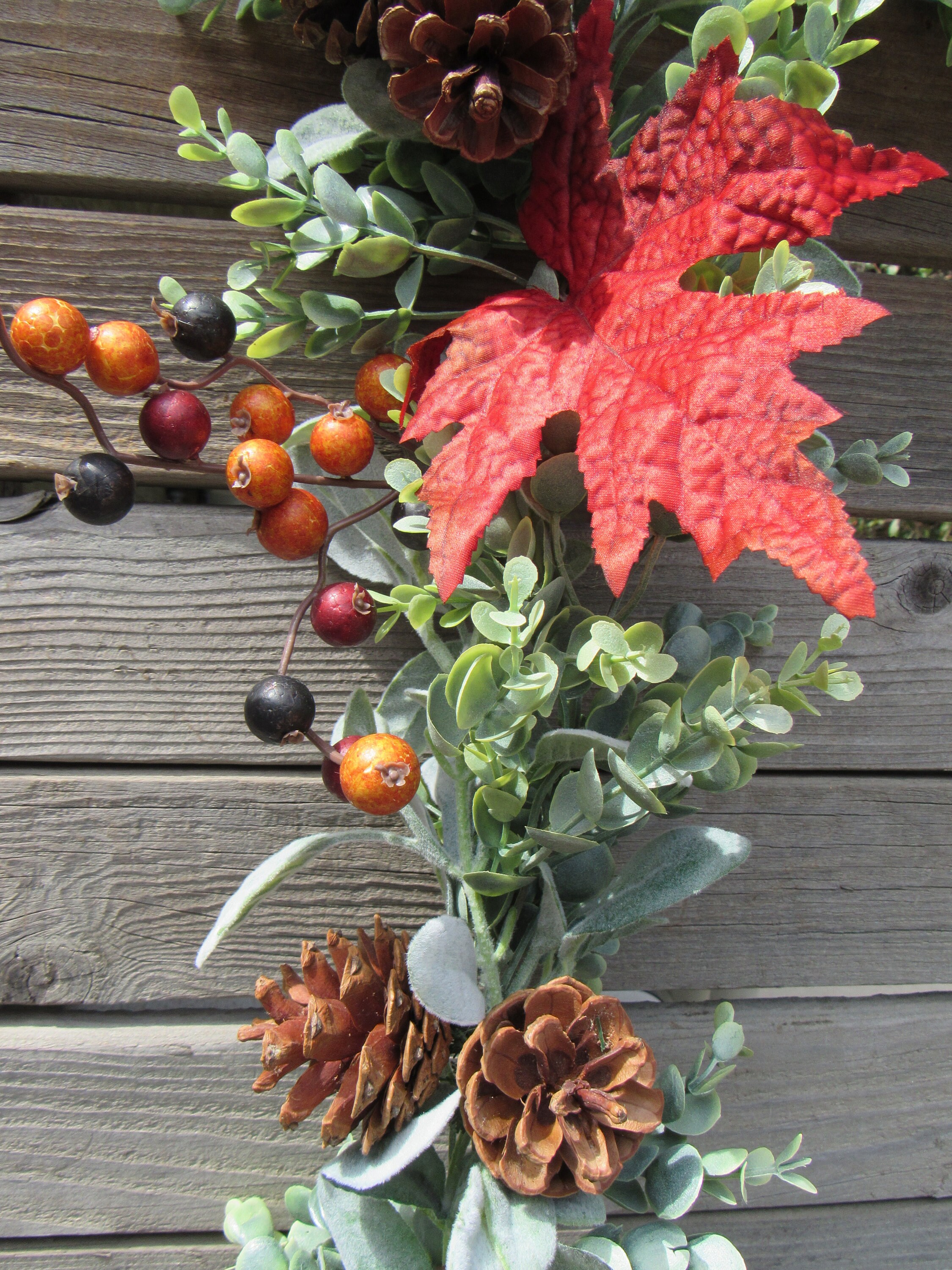 Fall Greenery Garland Fall Leaf Table Decor Thanksgiving | Etsy