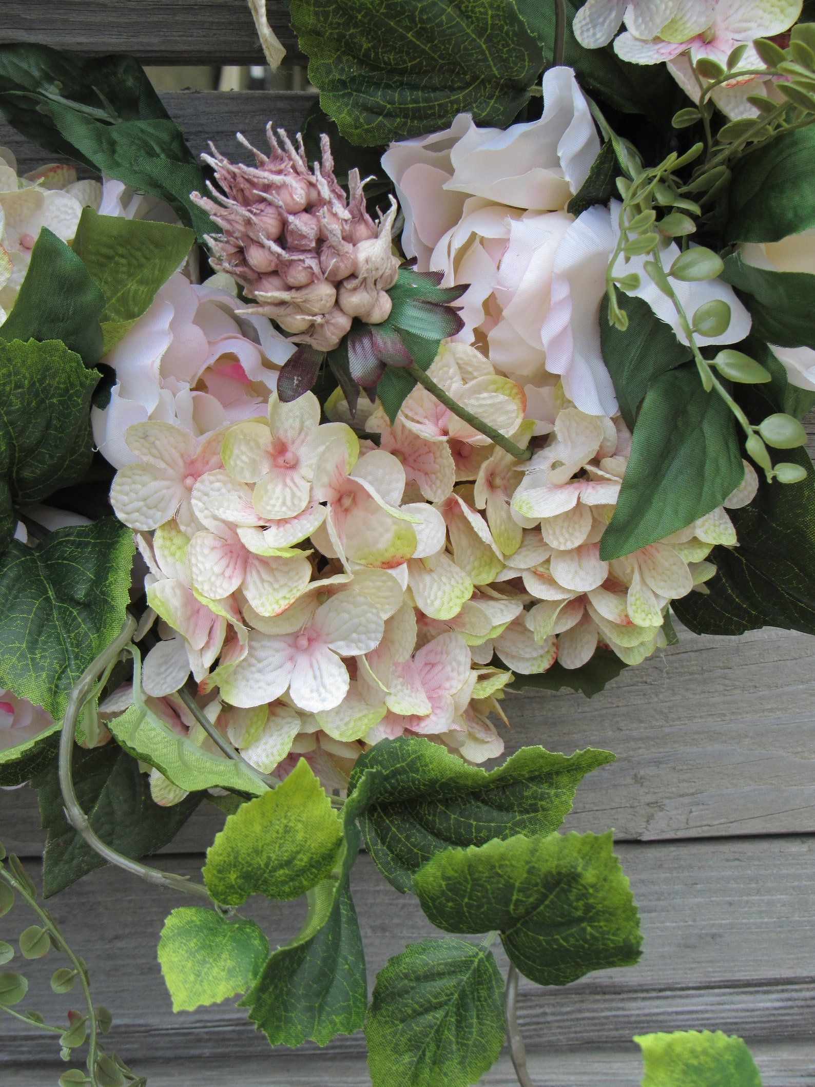 Hydrangea Wreath Peony Door Decor Summer Wreath Spring Door | Etsy
