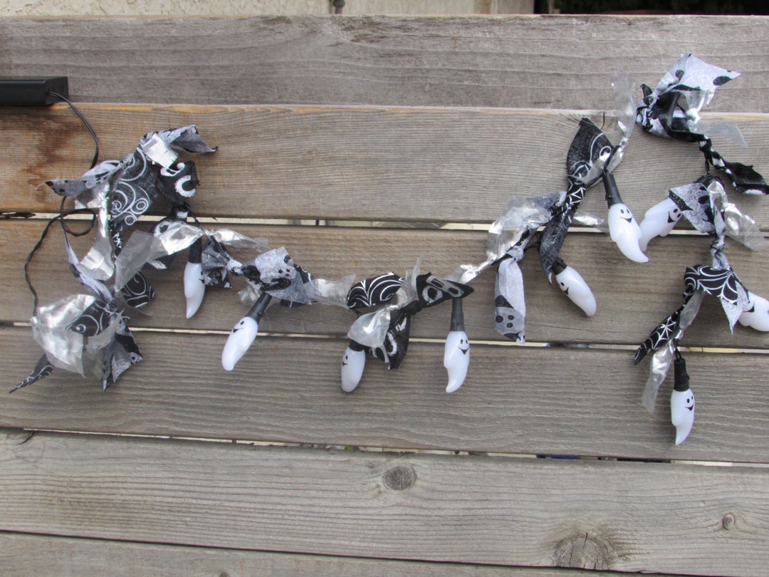 Halloween Lighted Garland Halloween Lights Halloween Decor Ghost Lights ...