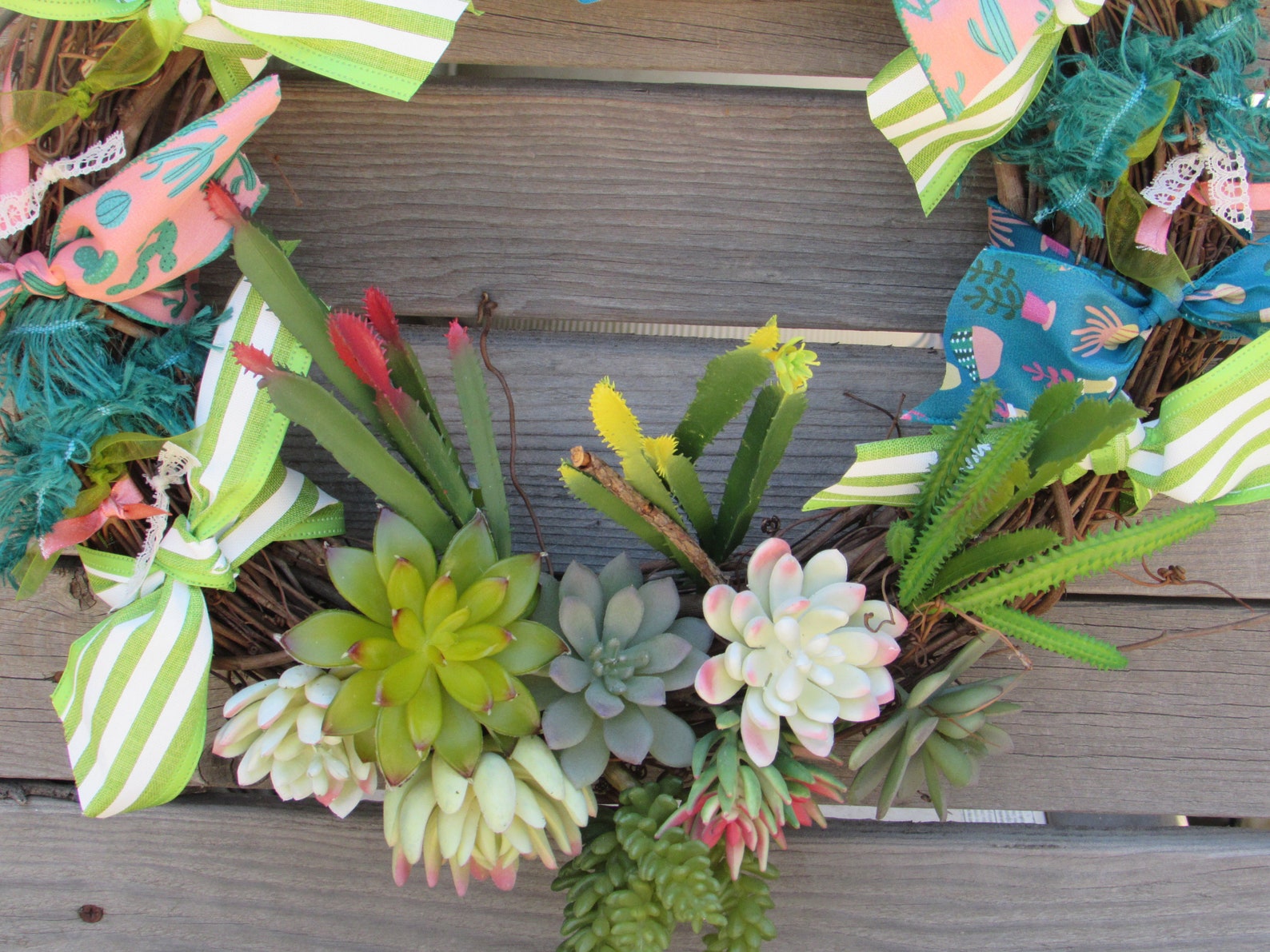 18 Succulent Wreath Cactus Wreath Desert Wreath - Etsy